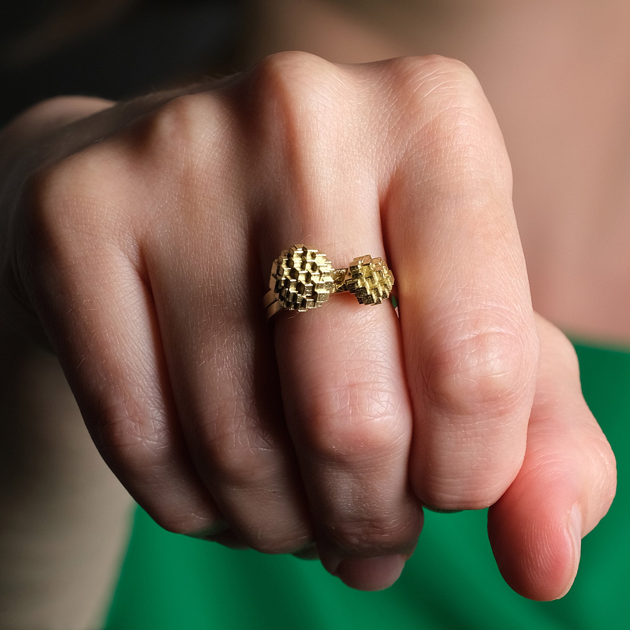 8mm Cube Button Ring – Jo Hayes Ward