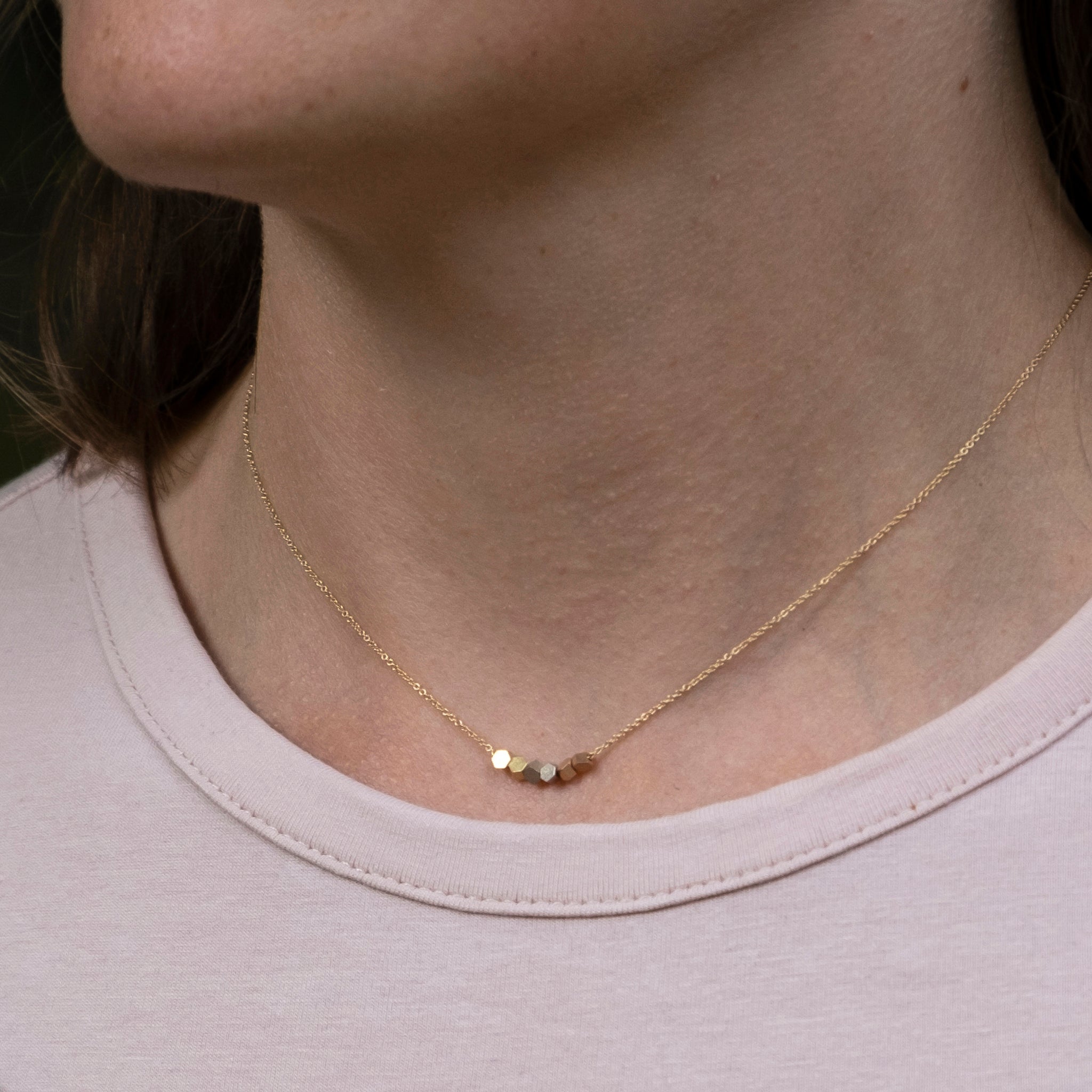 6 mixed colour chain hex bead necklace – Jo Hayes Ward