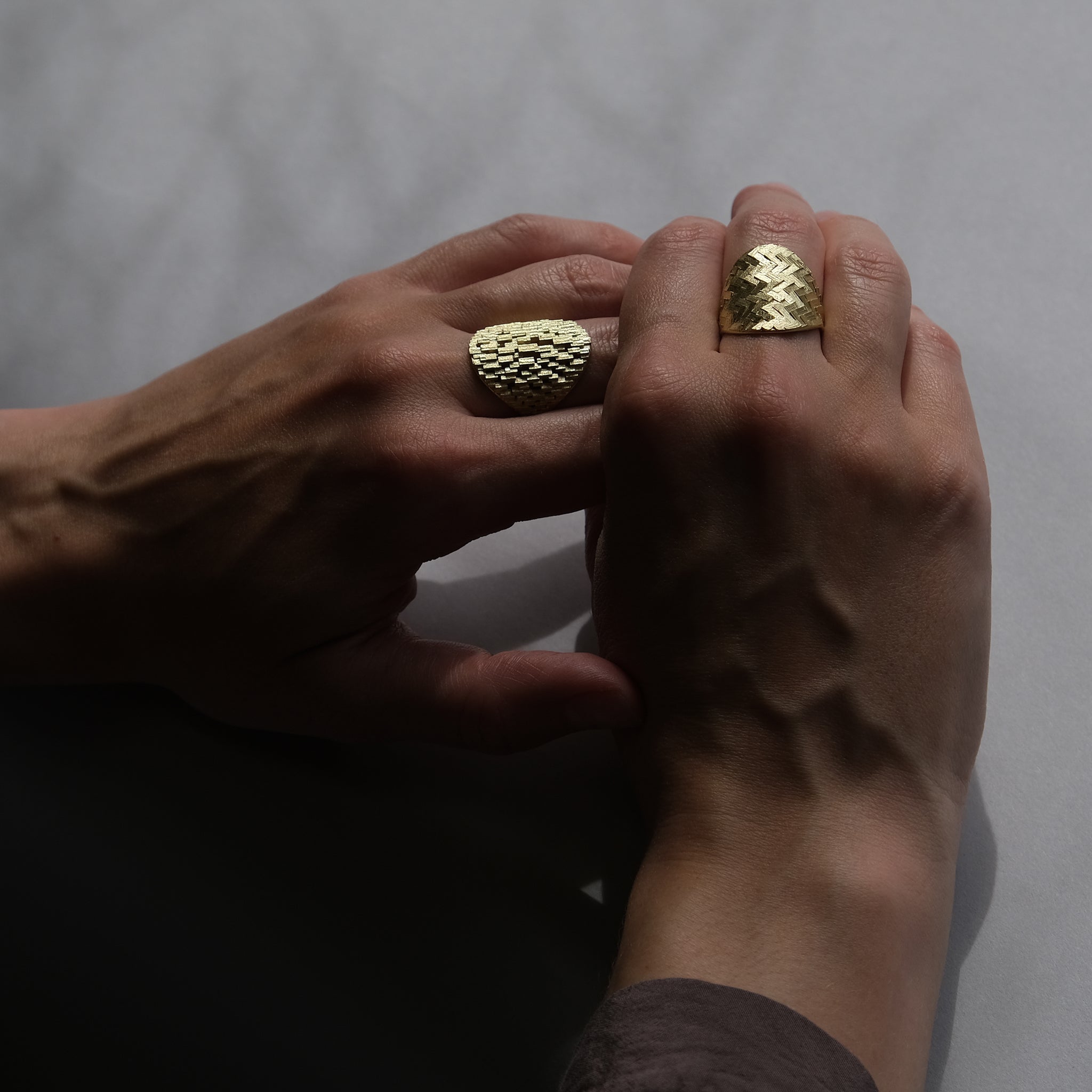 Large Cuboid Shield Ring – Jo Hayes Ward