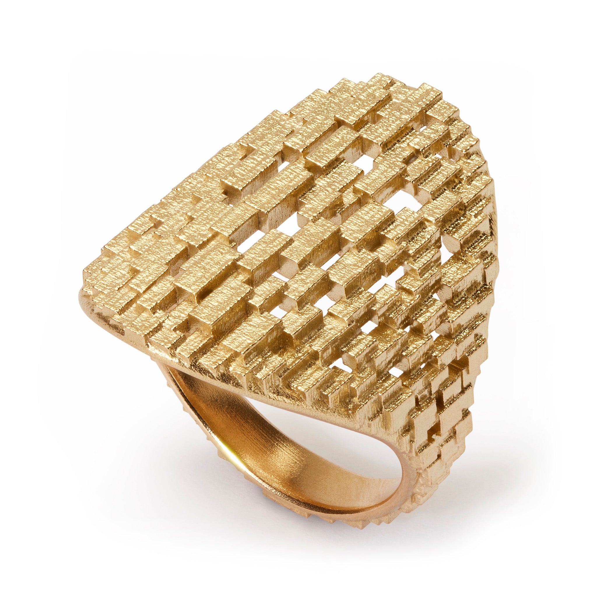 Large Cuboid Shield Ring – Jo Hayes Ward