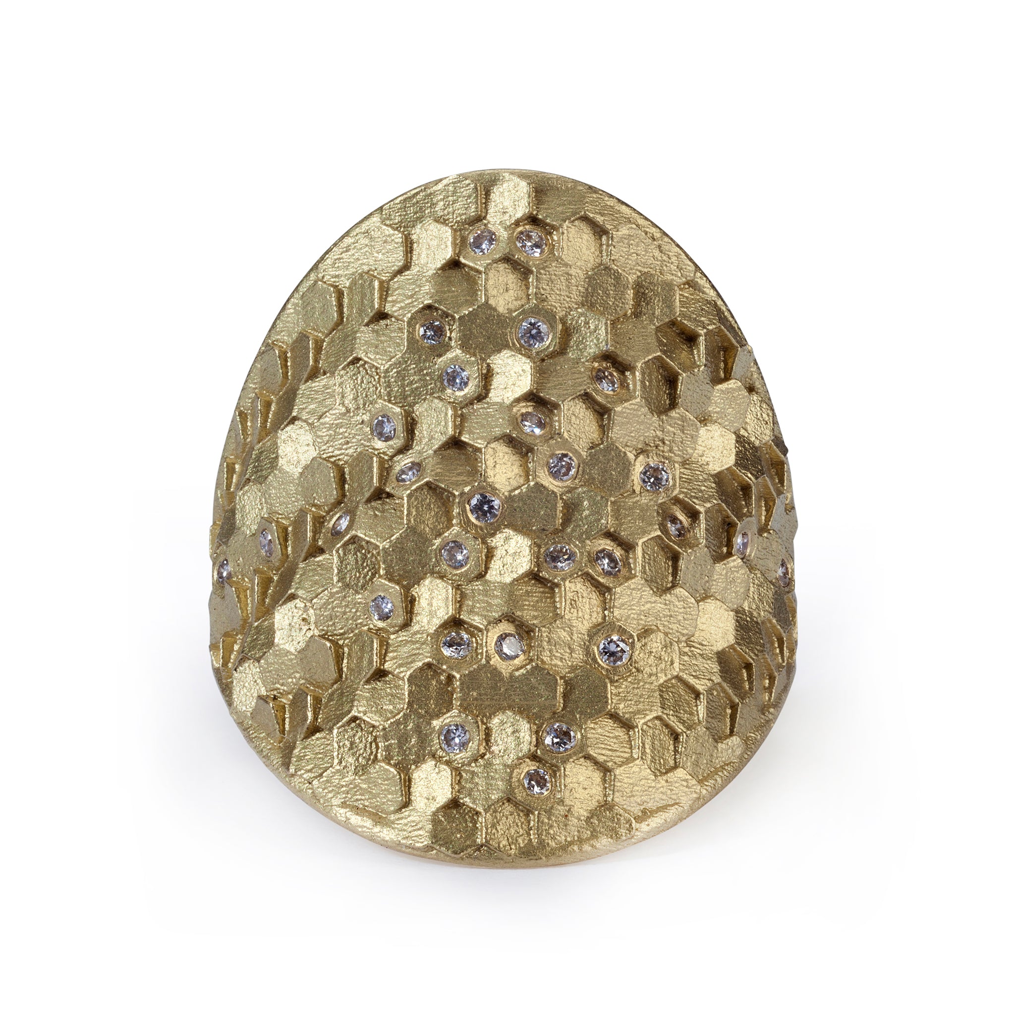 Large Hex shield ring – Jo Hayes Ward